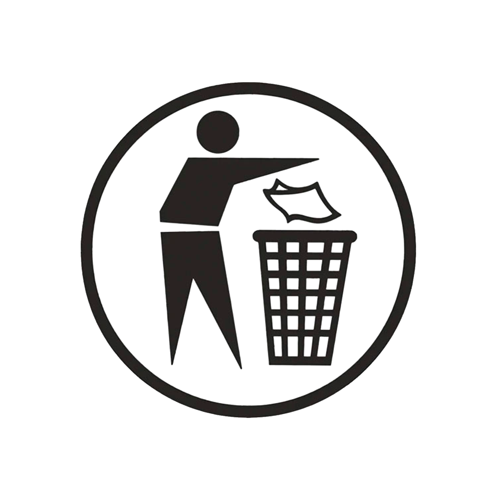 Outline cut pictogram for sorting | Pictogram waste